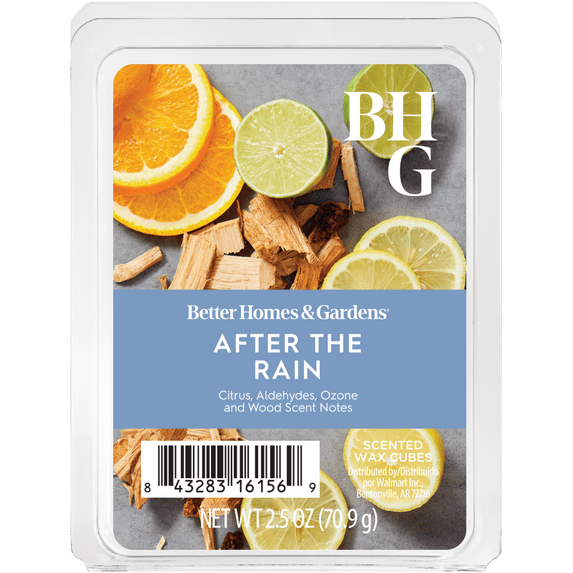 Better Homes & Gardens After the Rain Scented Wax Melts 2.5 oz, Fresh ...