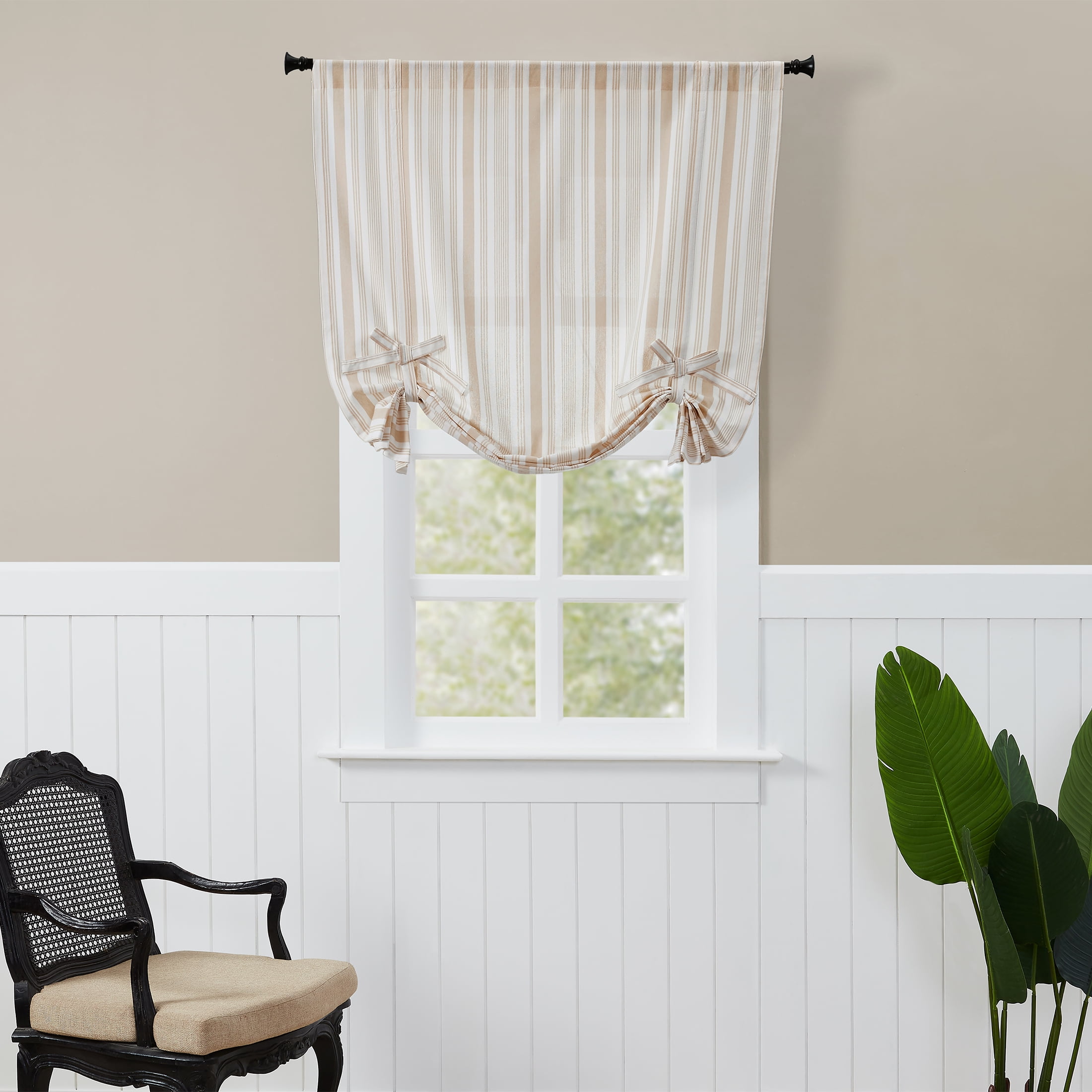 Homes & Gardens Yellow Stripe Balloon Window Shade - Walmart.com