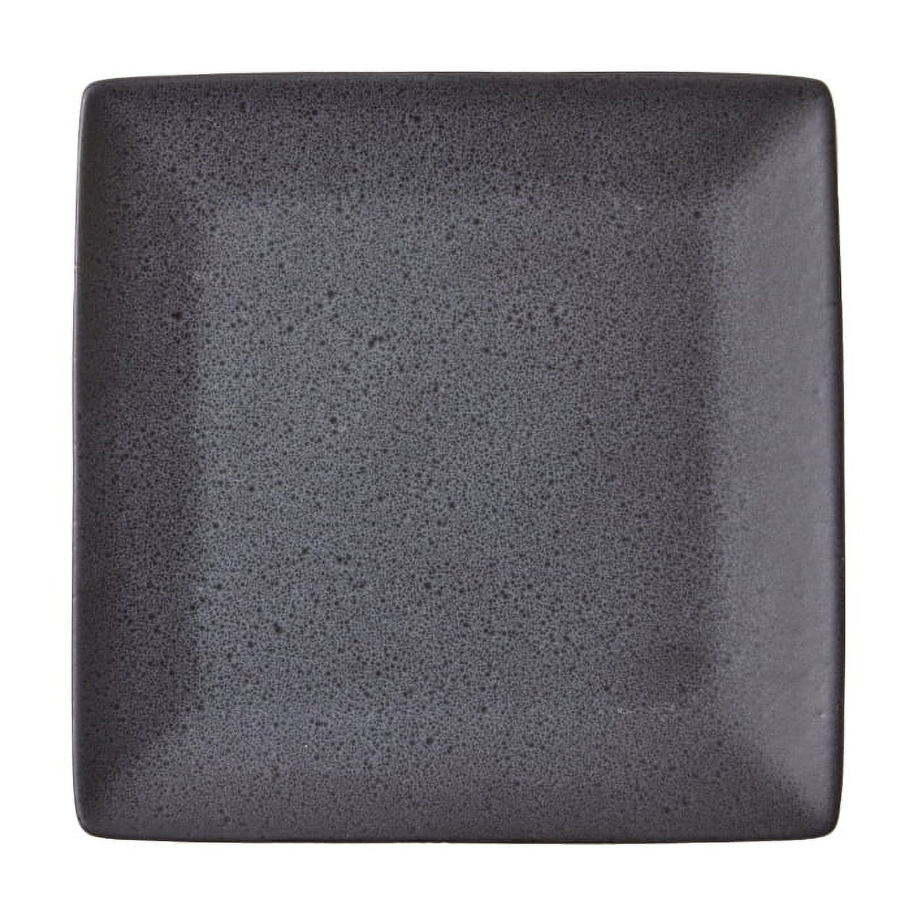 Better Homes & Gardens Dark Gray Square-Shaped Stoneware Dinner Plate ...