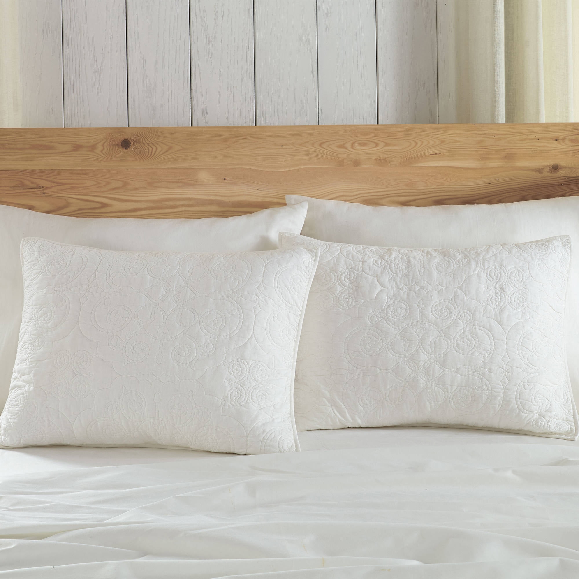 Better Homes & Gardens Arctic White Quilted Standard Sham Pack (2 Count ...