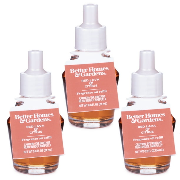 Better Homes & Gardens Aroma Accents Oil Refill 24 mL (3-Pack), Red ...