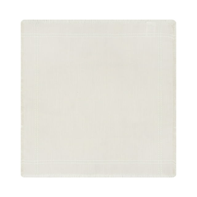 Better Homes & Gardens Beige Fringe 4 Pack Napkin - 20"x20" - Walmart.com