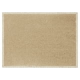 Better Homes & Gardens Beige Fringe Placemat Camel Suede - 100% Cotton ...