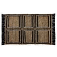 Better Homes & Gardens Black & Natural Interlocking Jute 30" x 46 ...