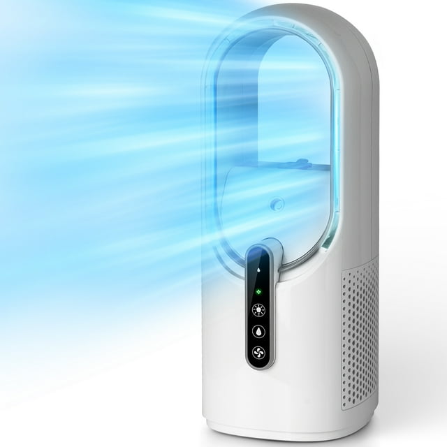 Better Homes & Gardens Bladeless Portable Misting Fan + Humidifier in ...