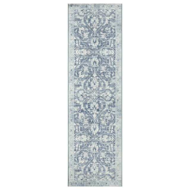 Better Homes & Gardens Blue Persian Non-Skid Indoor 2' x 7' Runner Rug ...