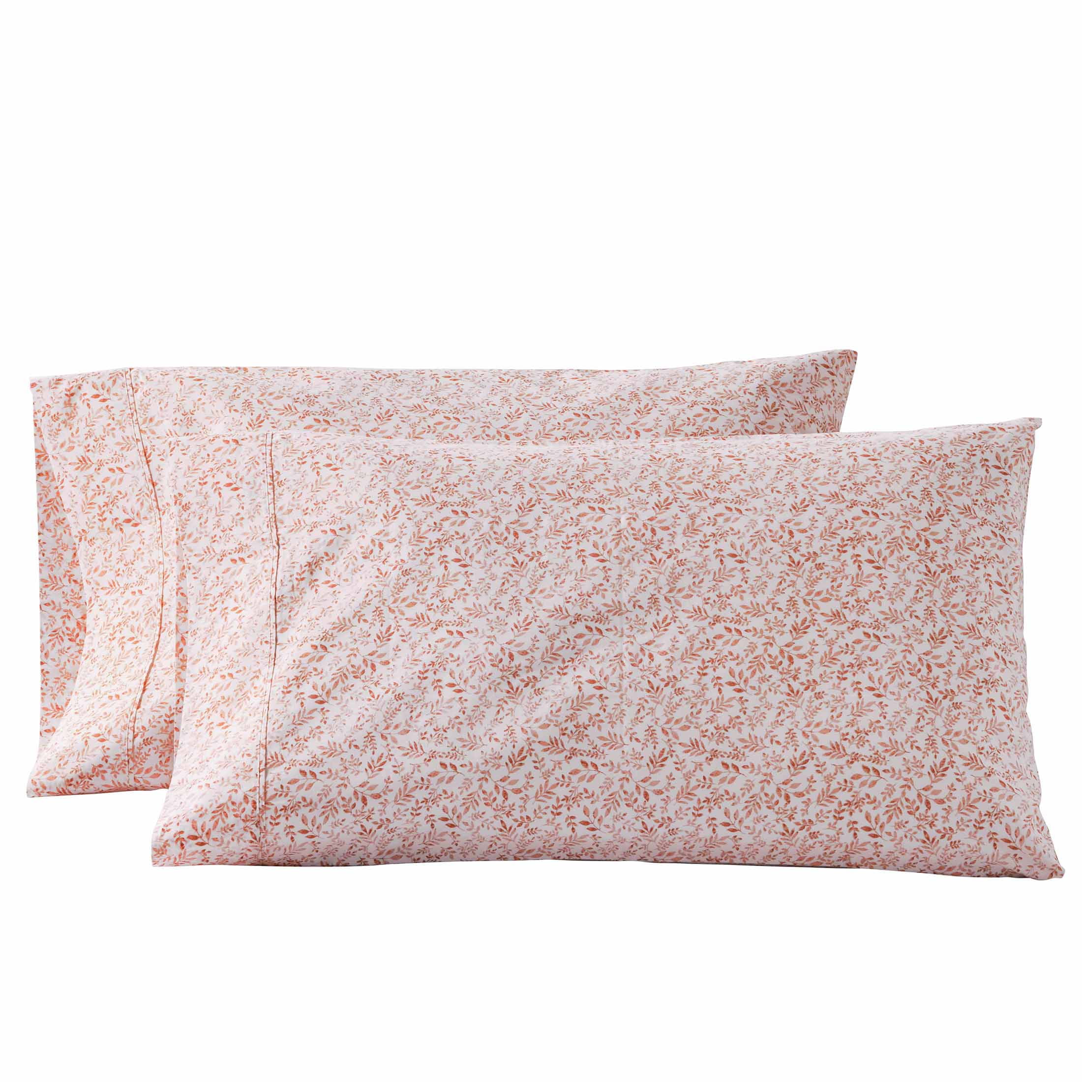 Better Homes & Gardens Botanical Old Rose Cotton Percale Pillowcases ...