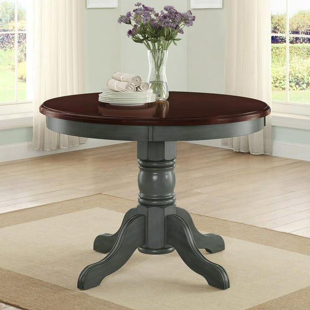 Better Homes & Gardens Cambridge Place Dining Table, Blue & Mocha ...