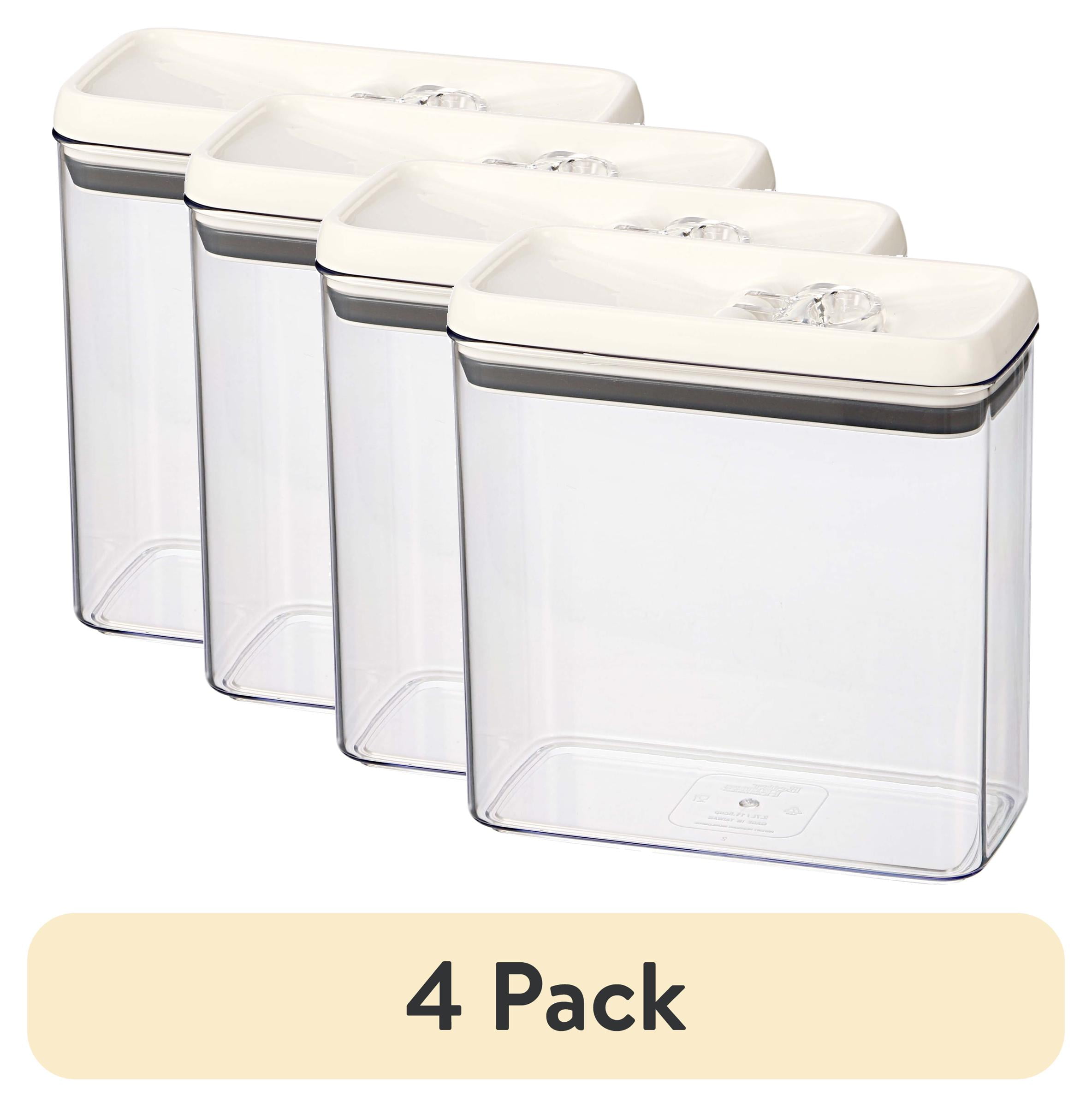 (4 pack) Better Homes & Gardens Canister - 11.1 Cup Flip-Tite ...
