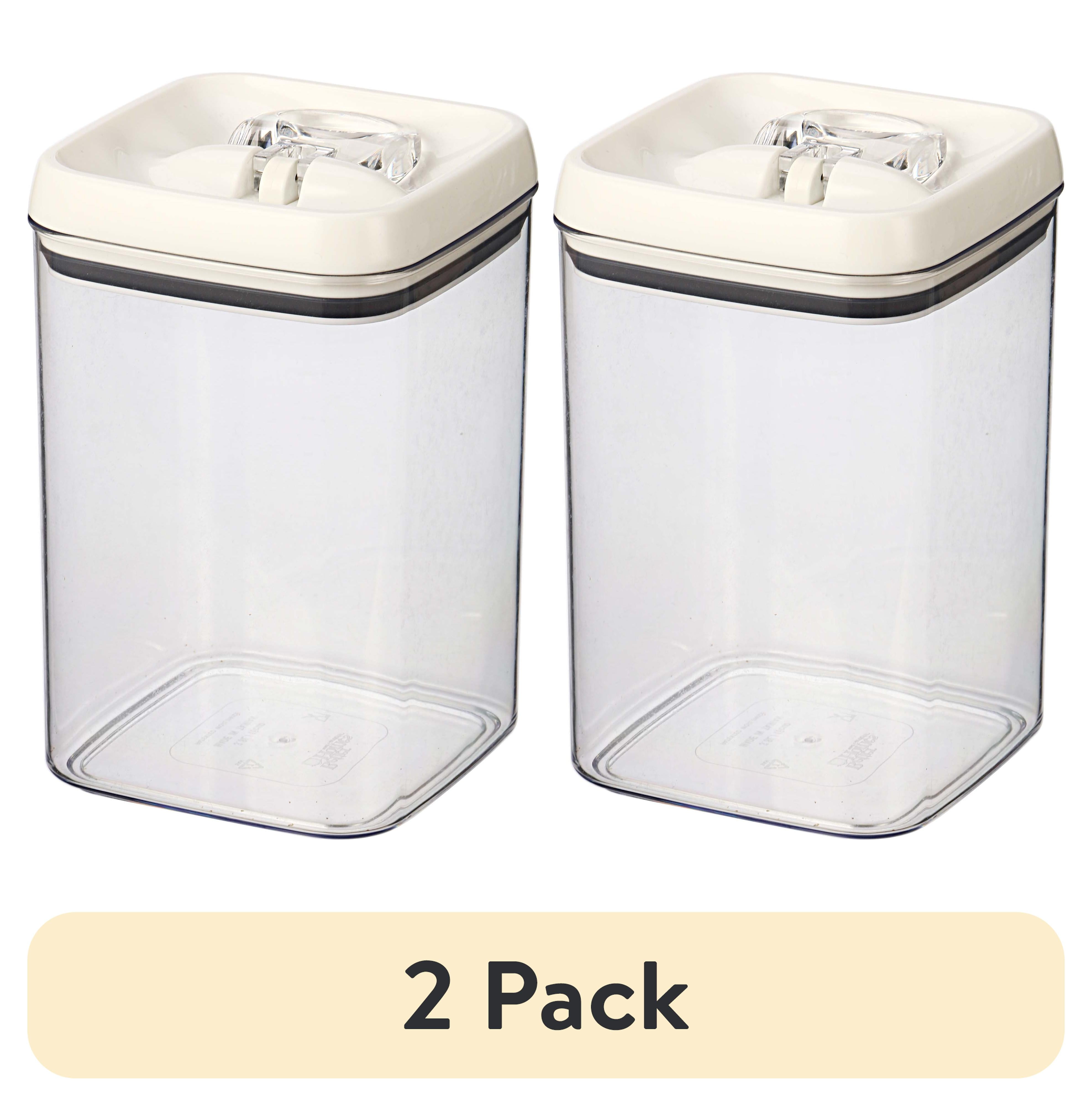 (2 pack) Better Homes & Gardens Canister - 13.8 Cup Flip-Tite® Square ...