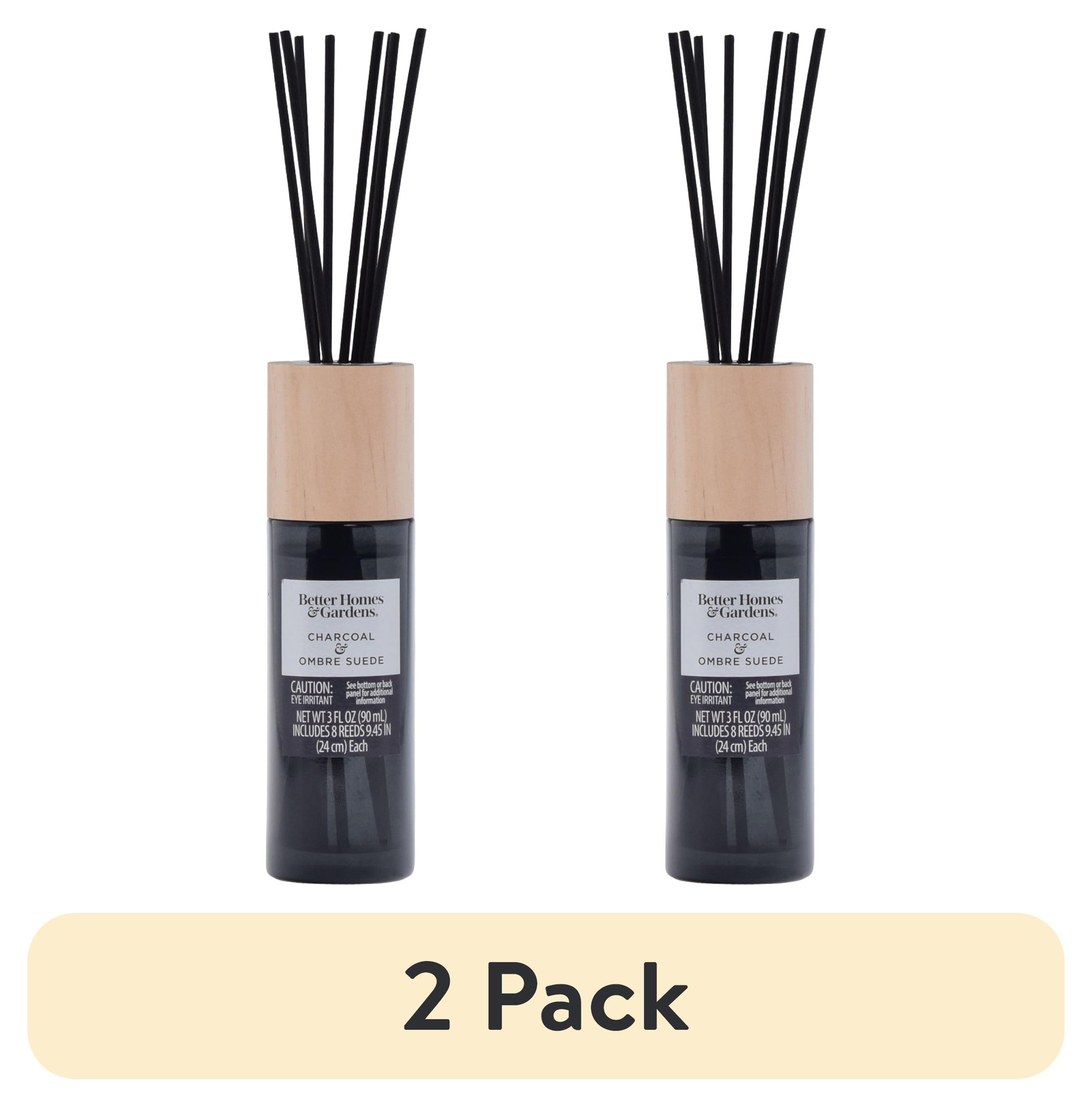 (2 pack) Better Homes & Gardens Charcoal & Ombre Suede Scented Reed ...