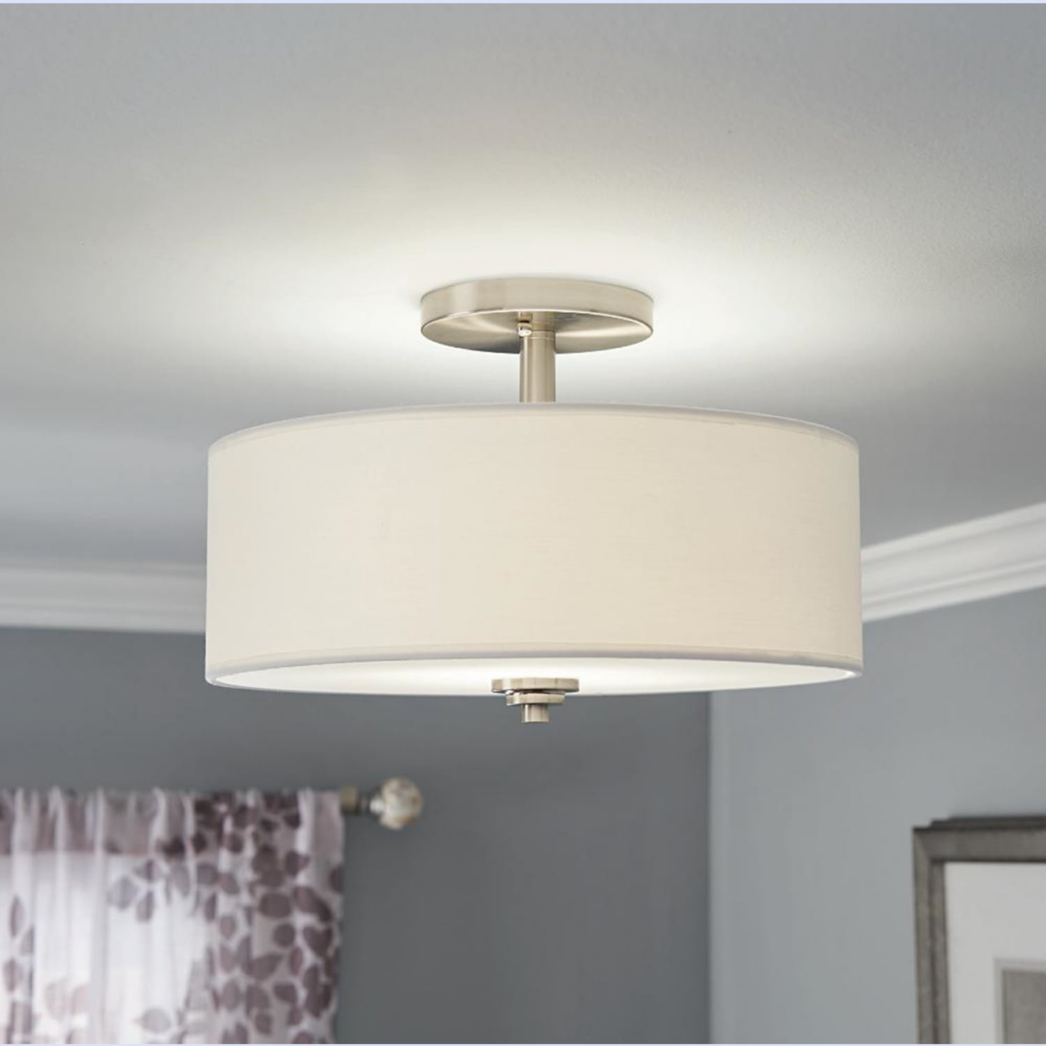 Homes & Gardens Chesley Semi Flush-Mount Ceiling Light - Walmart.com
