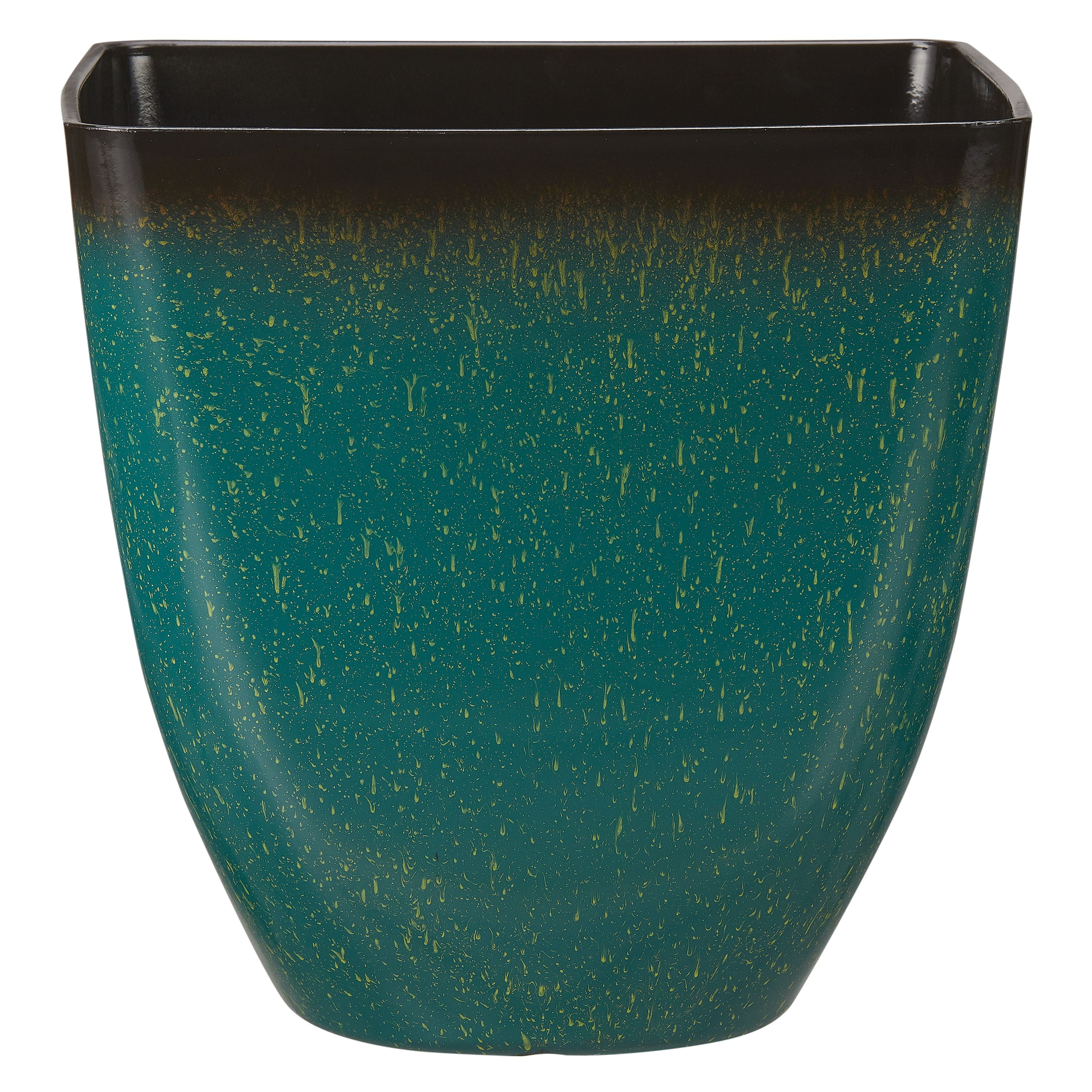 Better Homes & Gardens Claramay Teal Plastic Planter, 16 in. - Walmart.com