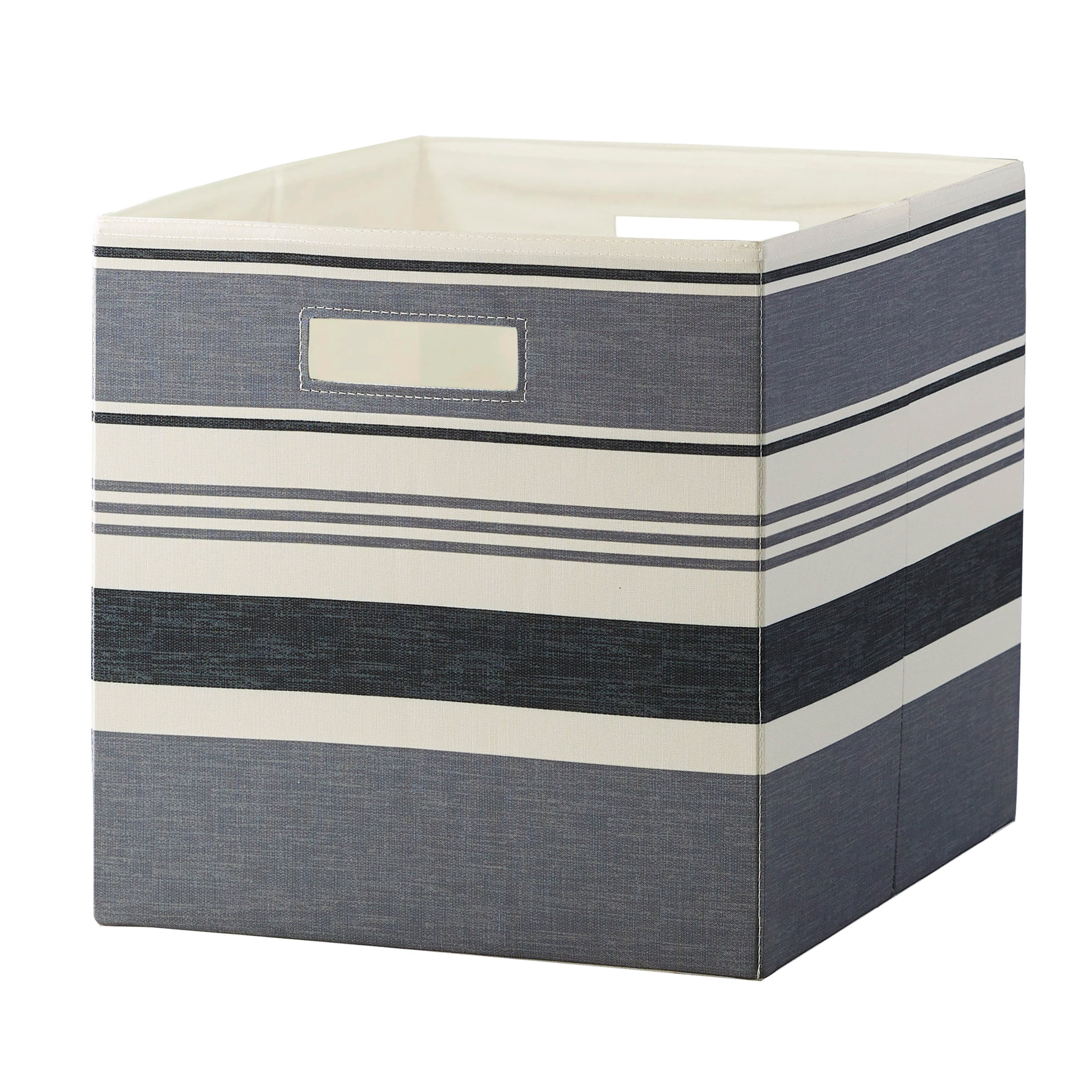 Better Homes & Gardens Collapsible Fabric Cube Storage Bin, Black ...