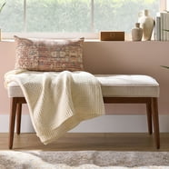 Better Homes & Gardens Springwood Storage Bench, Cream - Walmart.com