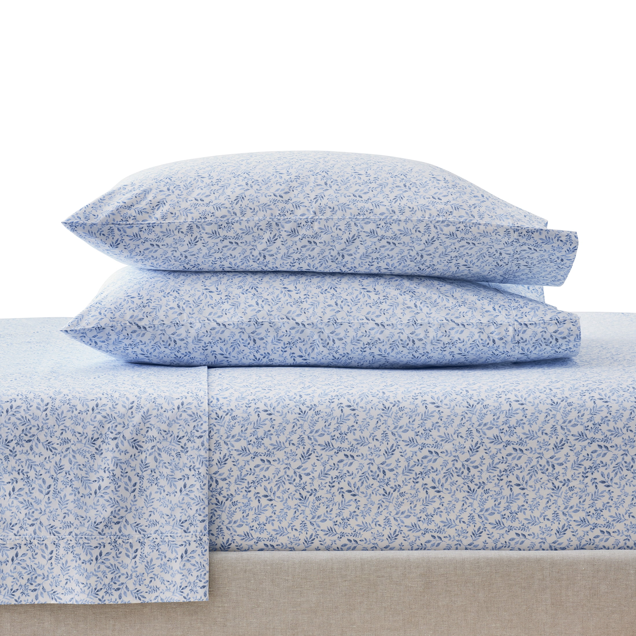 Twin Sheet Set - 300 Thread Count Cotton Percale - Walmart.com