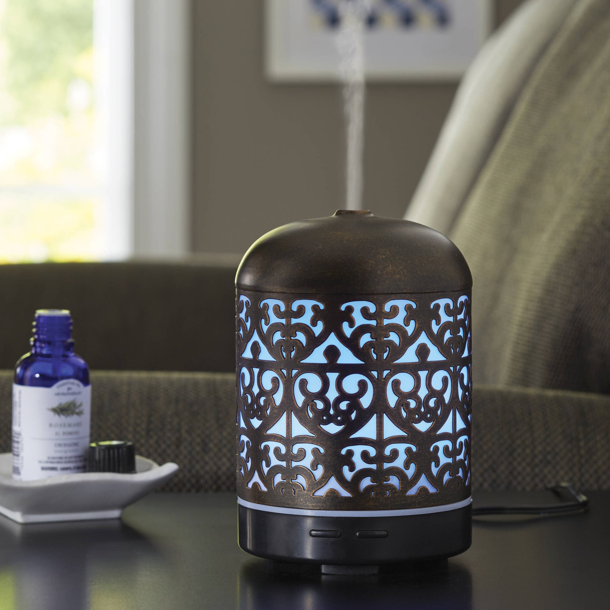 Better Homes & Gardens Cool Mist Ultrasonic Aroma Diffuser with LED ...