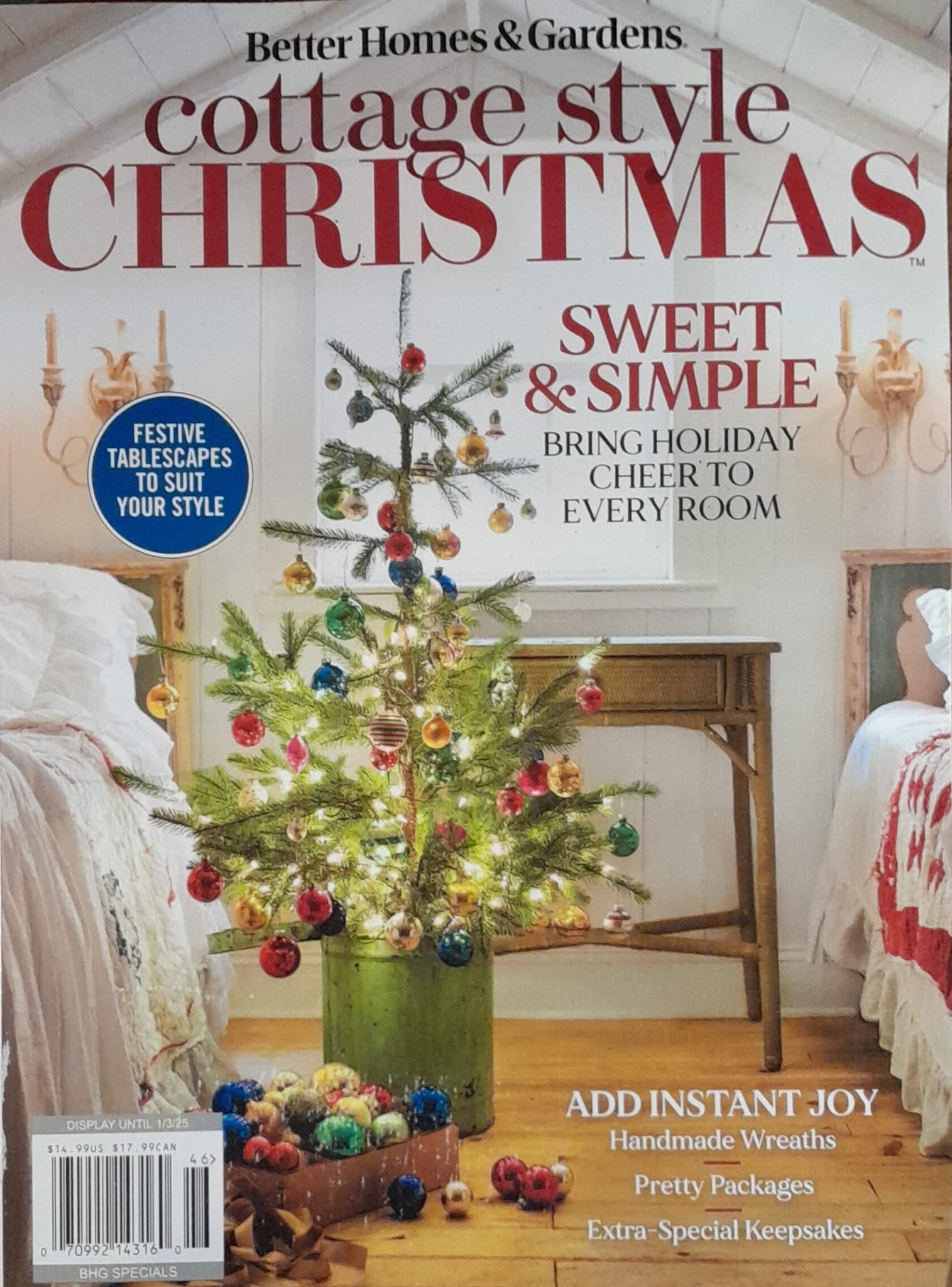 Better Homes & Gardens, Cottage Style Christmas Magazine issue 46 ...