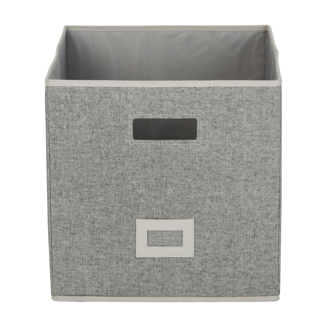 Better Homes & Gardens Cube Polyester & Cotton Adult Storage Bin, 12 ...