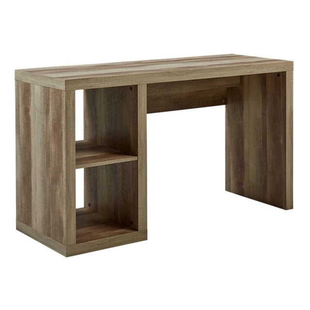Better Homes & Gardens Cube Storage Office Desk, Weathered - Walmart.com