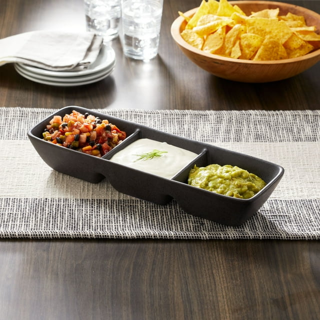Better Homes & Gardens Dark Gray Stoneware Condiment Dip - Walmart.com