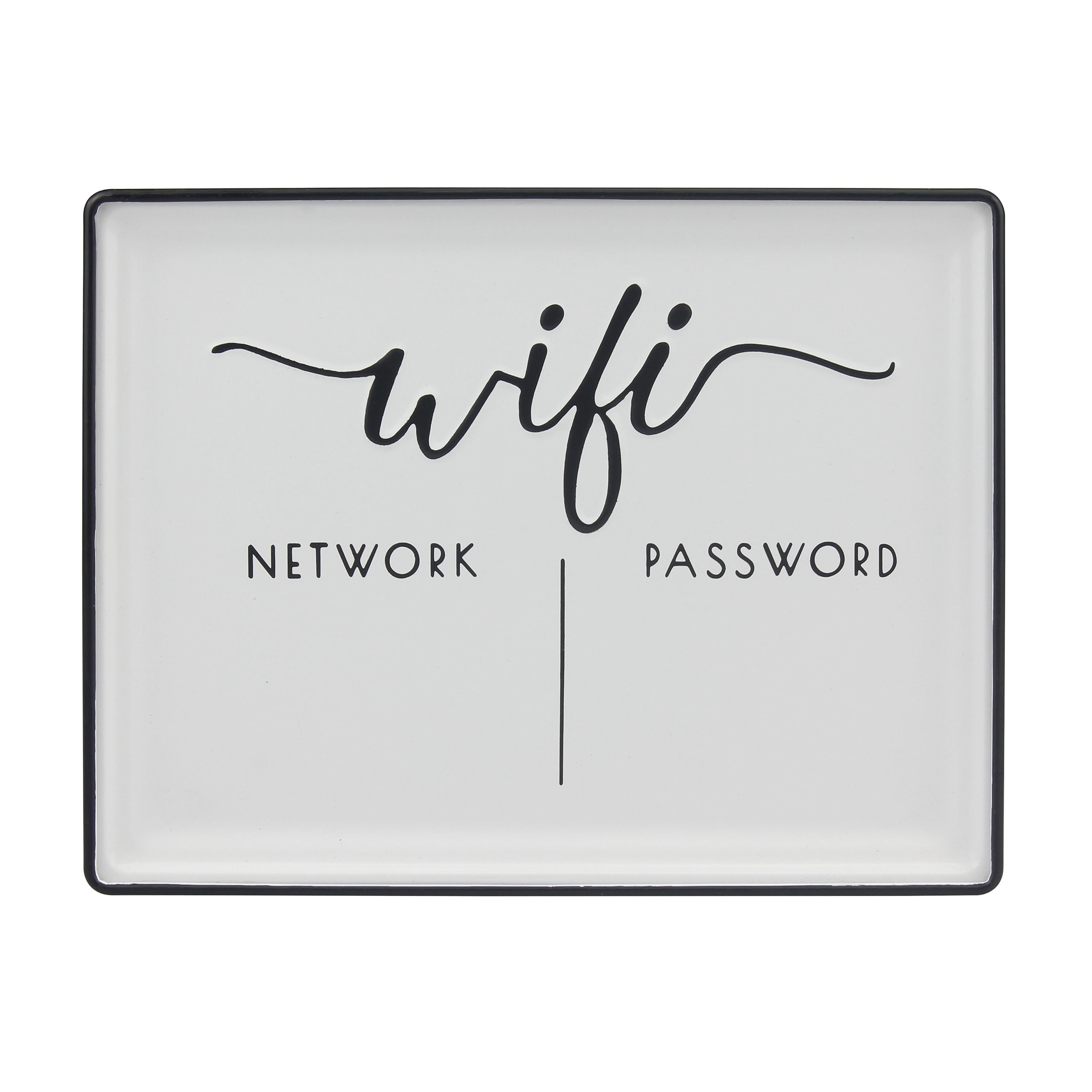 Better Homes & Gardens Decorative Wi-Fi Password Tabletop Sign, White ... Better Homes & Gardens Decorative Wi-Fi Password Tabletop Sign, White ...