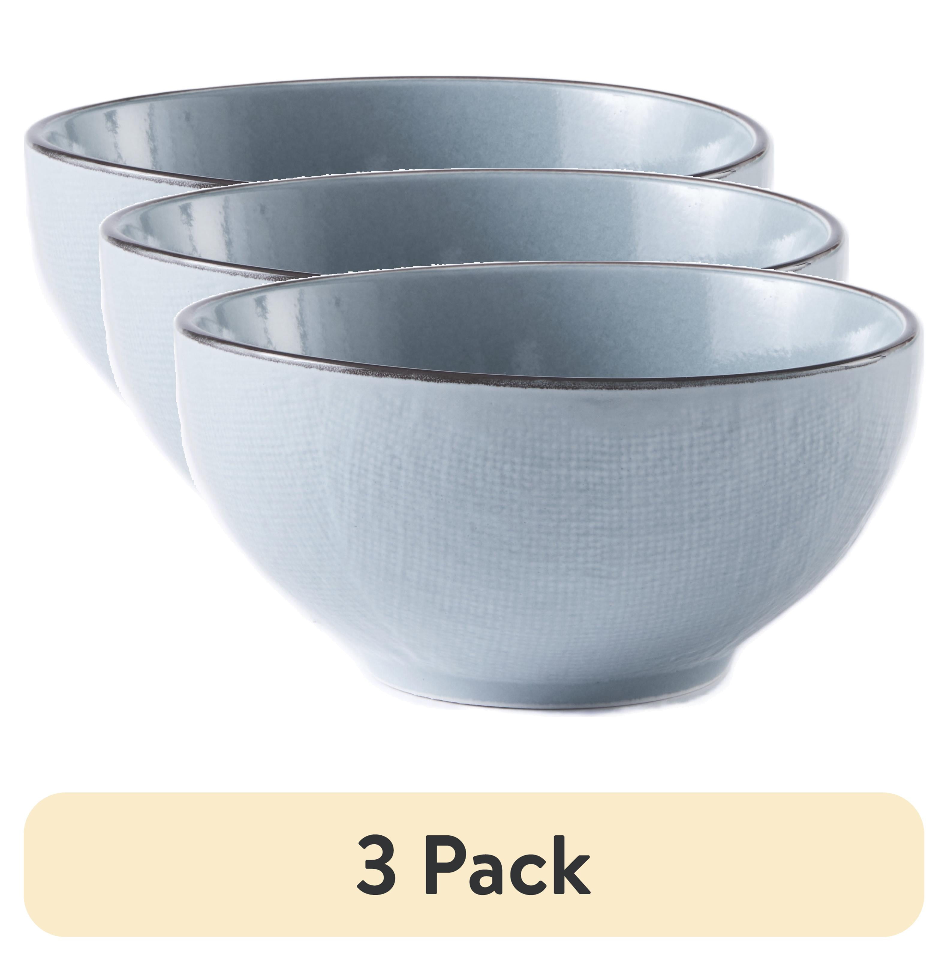 (3 pack) Better Homes & Gardens Denim Murphy Stoneware Cereal Bowl ...