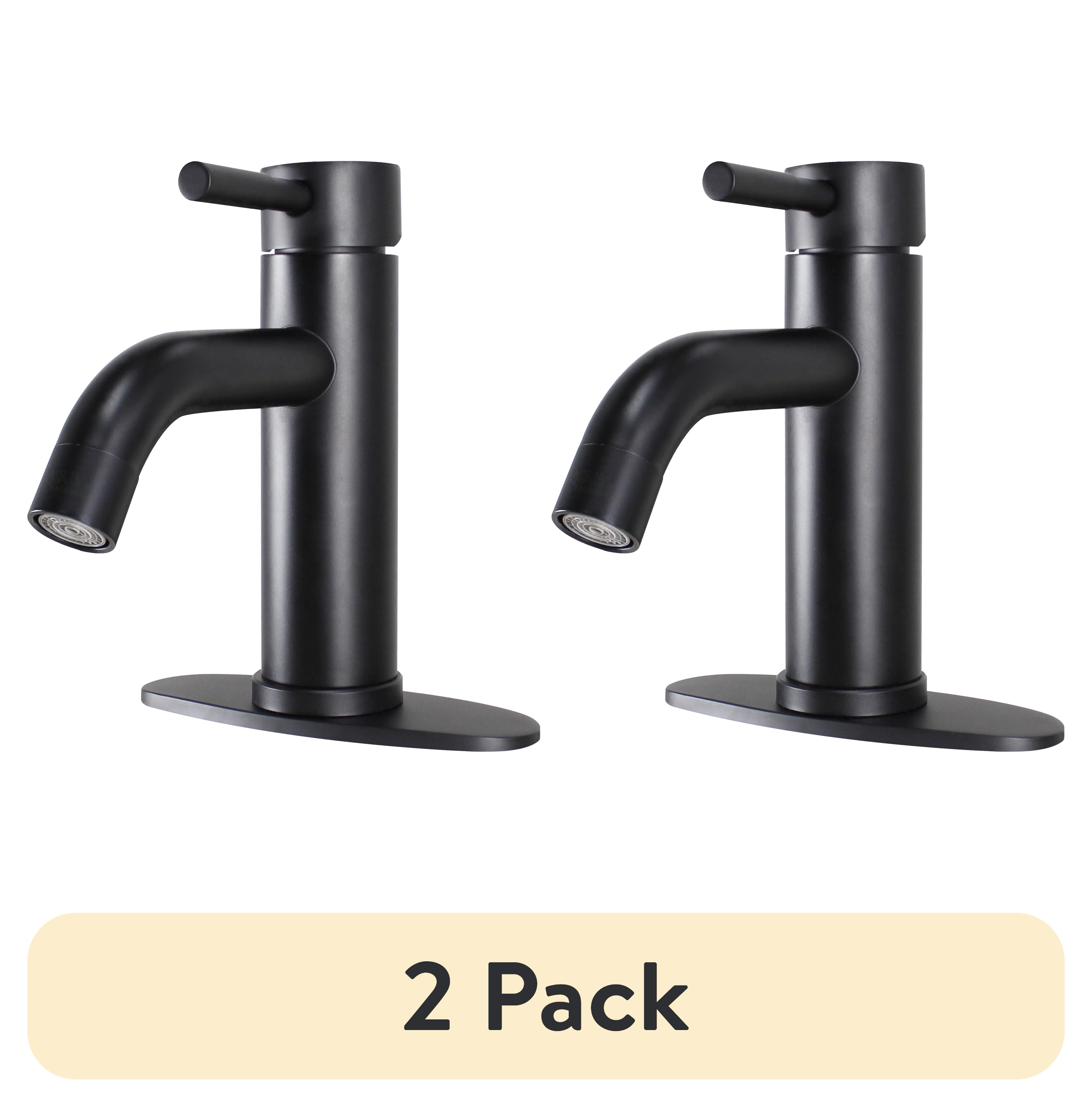 (2 pack) Better Homes & Gardens Elmont Single Handle Bathroom, Matte ...
