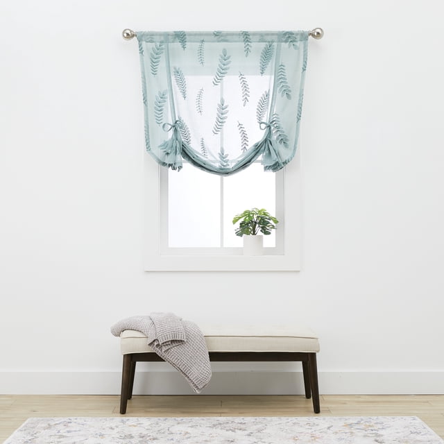 Better Homes & Gardens Embroidered Botanical Balloon Shade Single ...