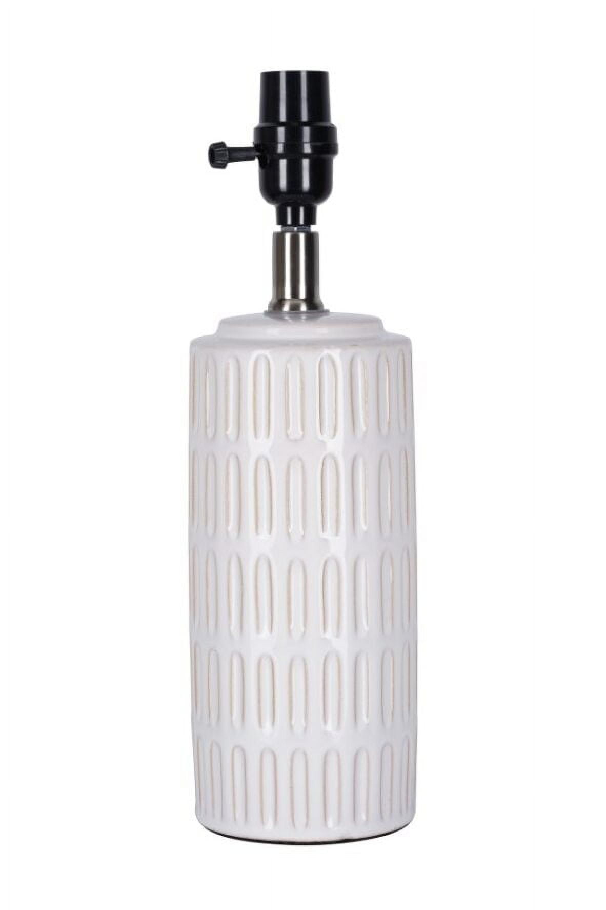 Etched Ceramic Accent Lamp Base - Natural Two-Tone 13.5 H - Walmart.com