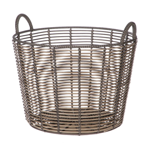 Better Homes & Gardens Extra Large Round Poly Rattan Decorative Storage ...