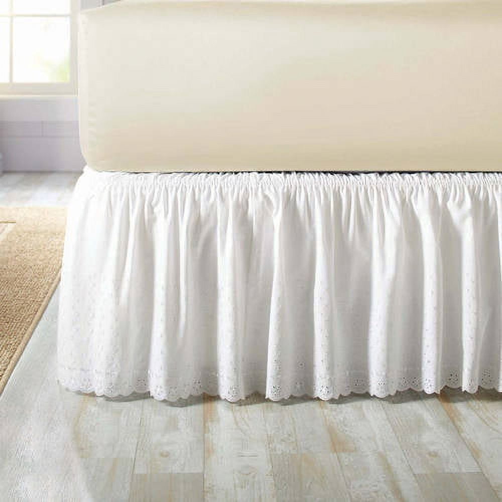 Better Homes & Gardens Eyelet Adjustable Bed Skirt - Walmart.com