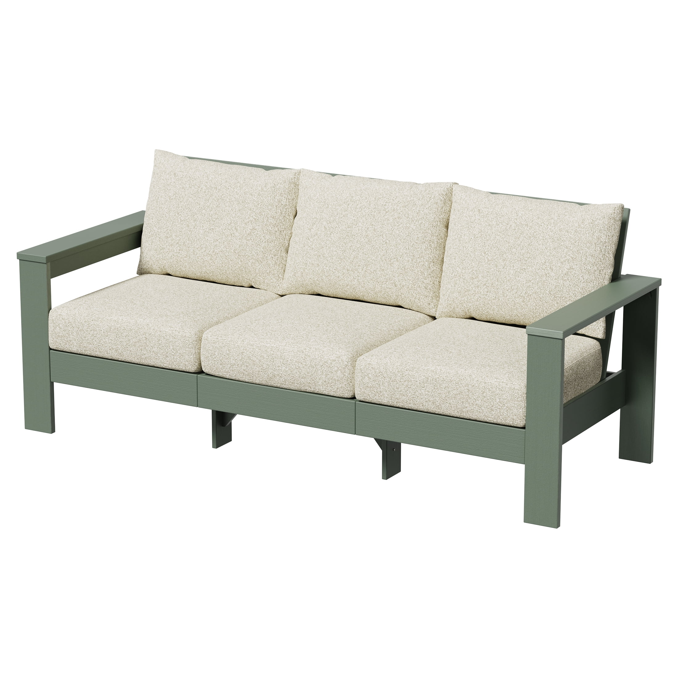 Better Homes Gardens Ezra 4Piece Outdoor HDPE Conversation Set Green ...