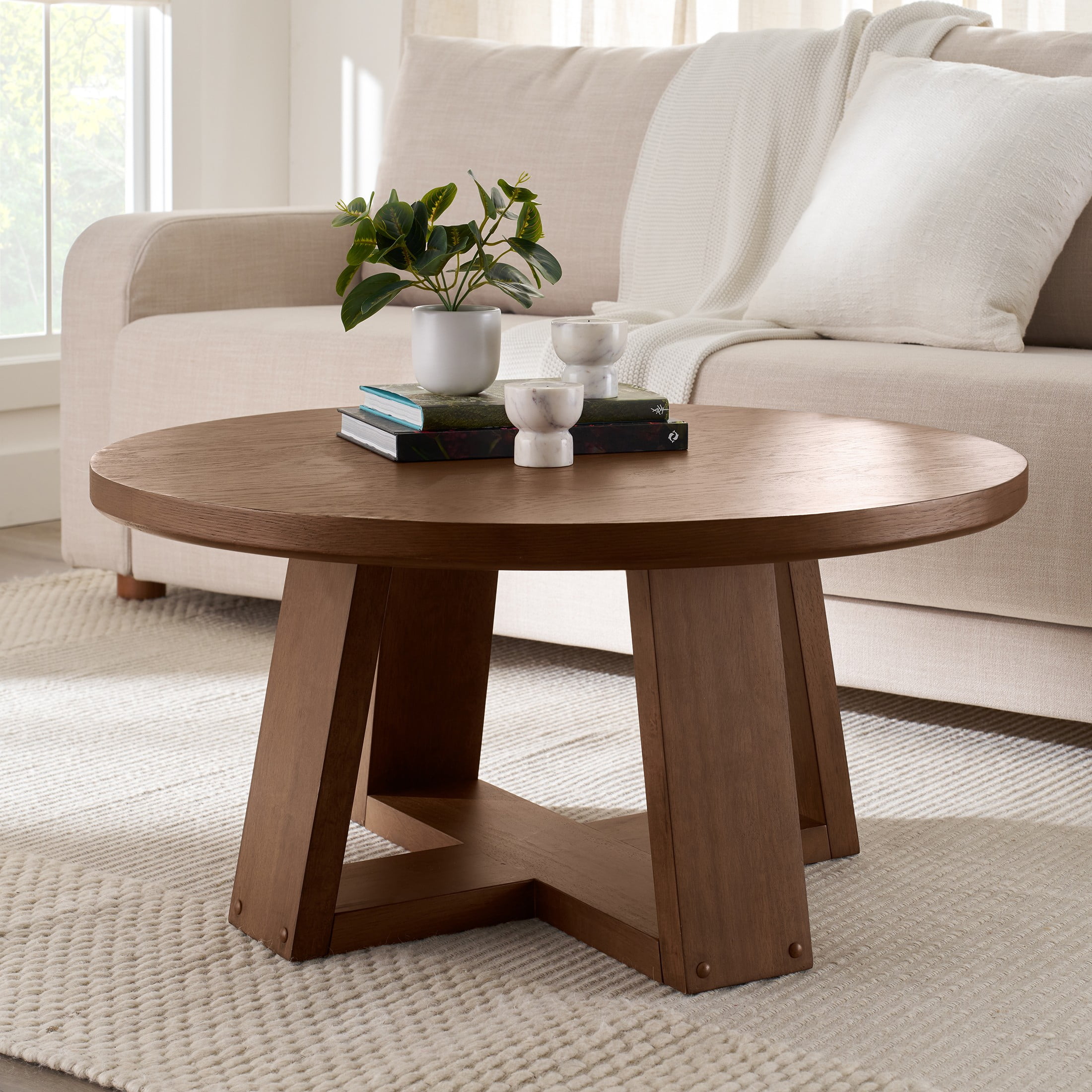 Brandclub - Better Homes & Gardens Ezra Coffee Table, Walnut finish