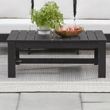 Better Homes & Gardens Ezra Outdoor HDPE Coffee Table, Black - Walmart.com