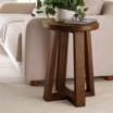 Better Homes & Gardens Lillian Fluted End Table, Natural Pine Finish ...