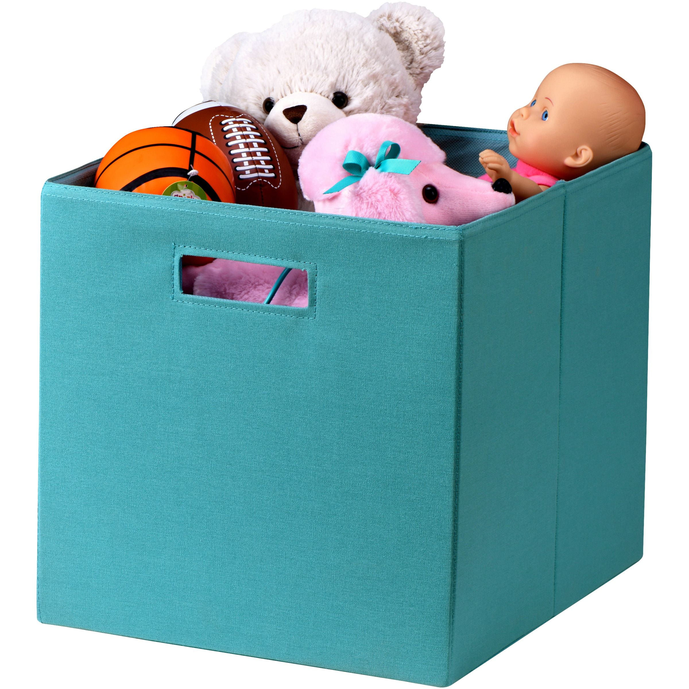 Better Homes & Gardens Fabric Teal Storage Bin - Walmart.com