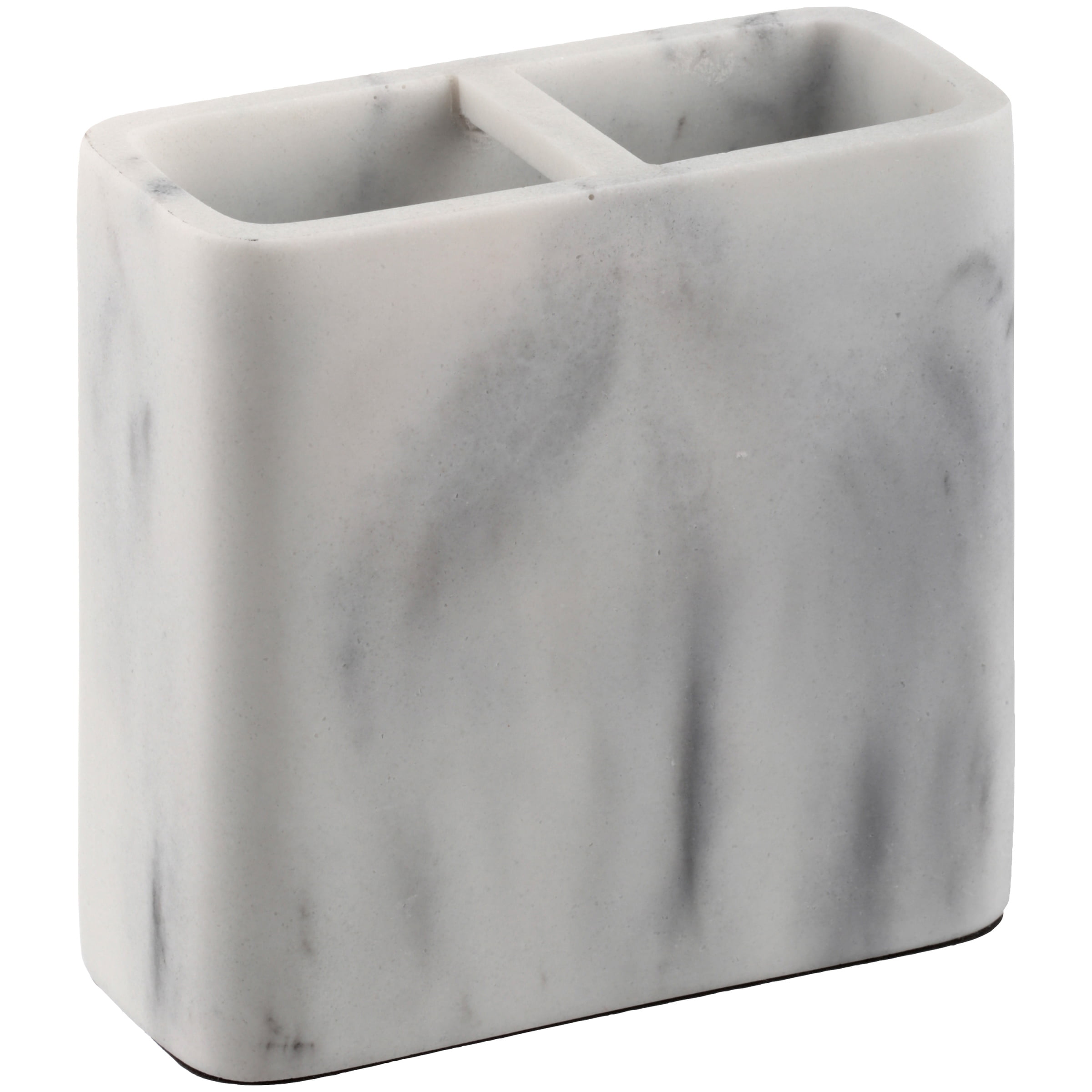 Better Homes & Gardens Faux Marble Toothbrush Holder, White - Walmart.com
