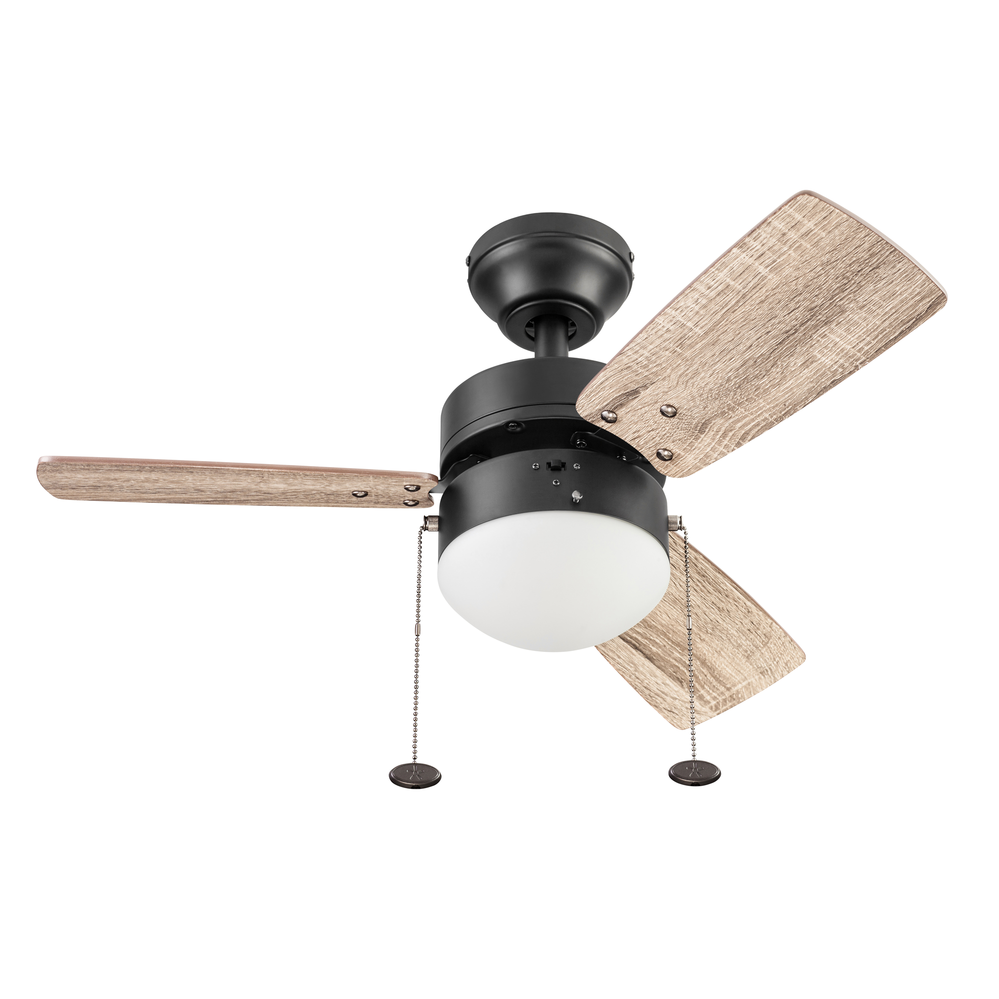 Better Homes & Gardens 56” Black Indoor/Outdoor Ceiling Fan with 3 ...