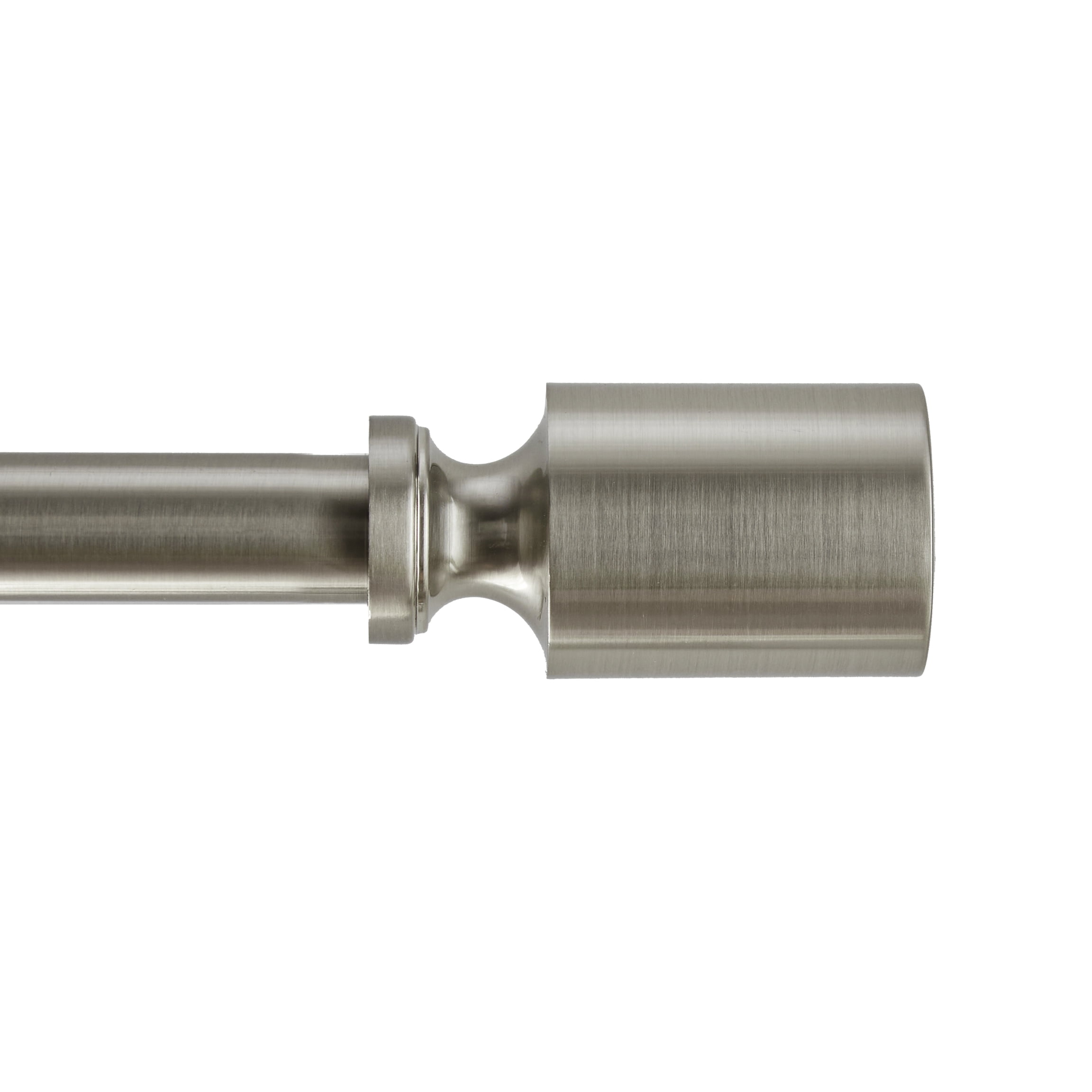 Better Homes & Gardens Flare Curtain Rod Set - Nickel Finish - Walmart.com