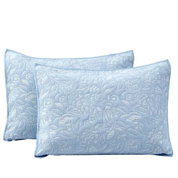 Better Homes & Gardens Botanical Double Cloth Pillow Shams, Standard ...