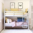 Better Homes & Gardens Flynn Twin Size Bunk Bed for Kids, Gray ...