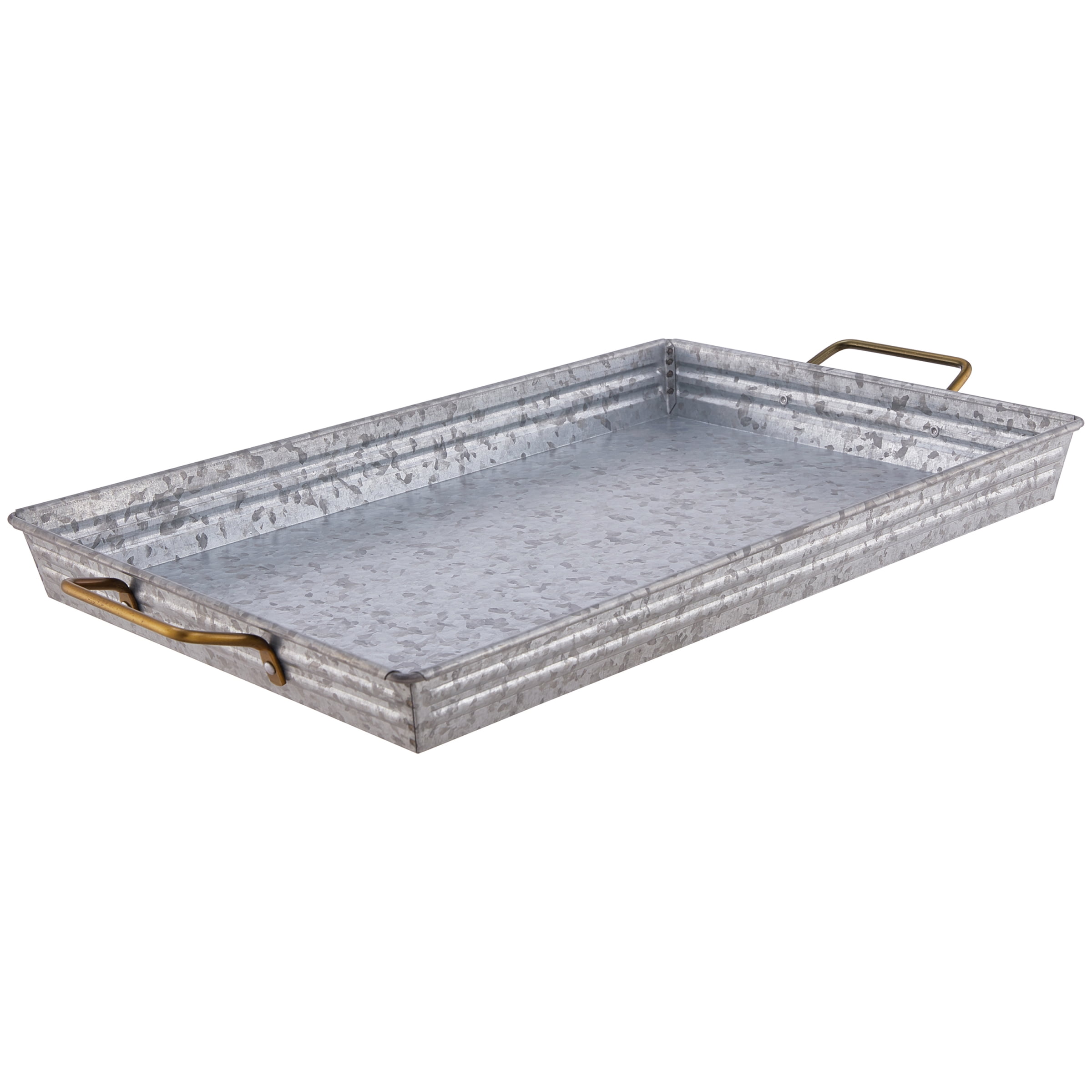 Better Homes & Gardens Galvanized Rectangle Tray - Walmart Business ...