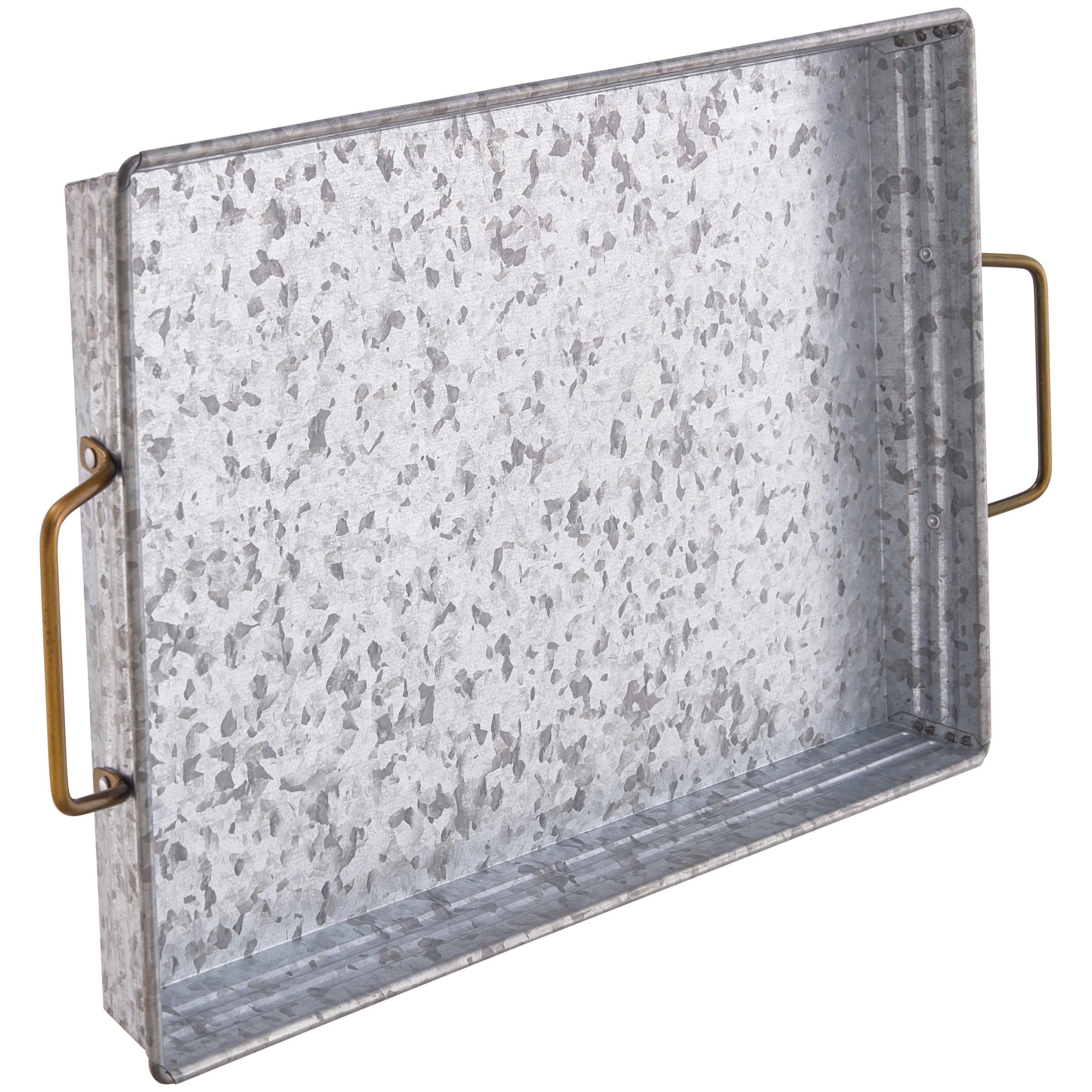 Better Homes & Gardens Galvanized Rectangular Tray - Walmart Business ...