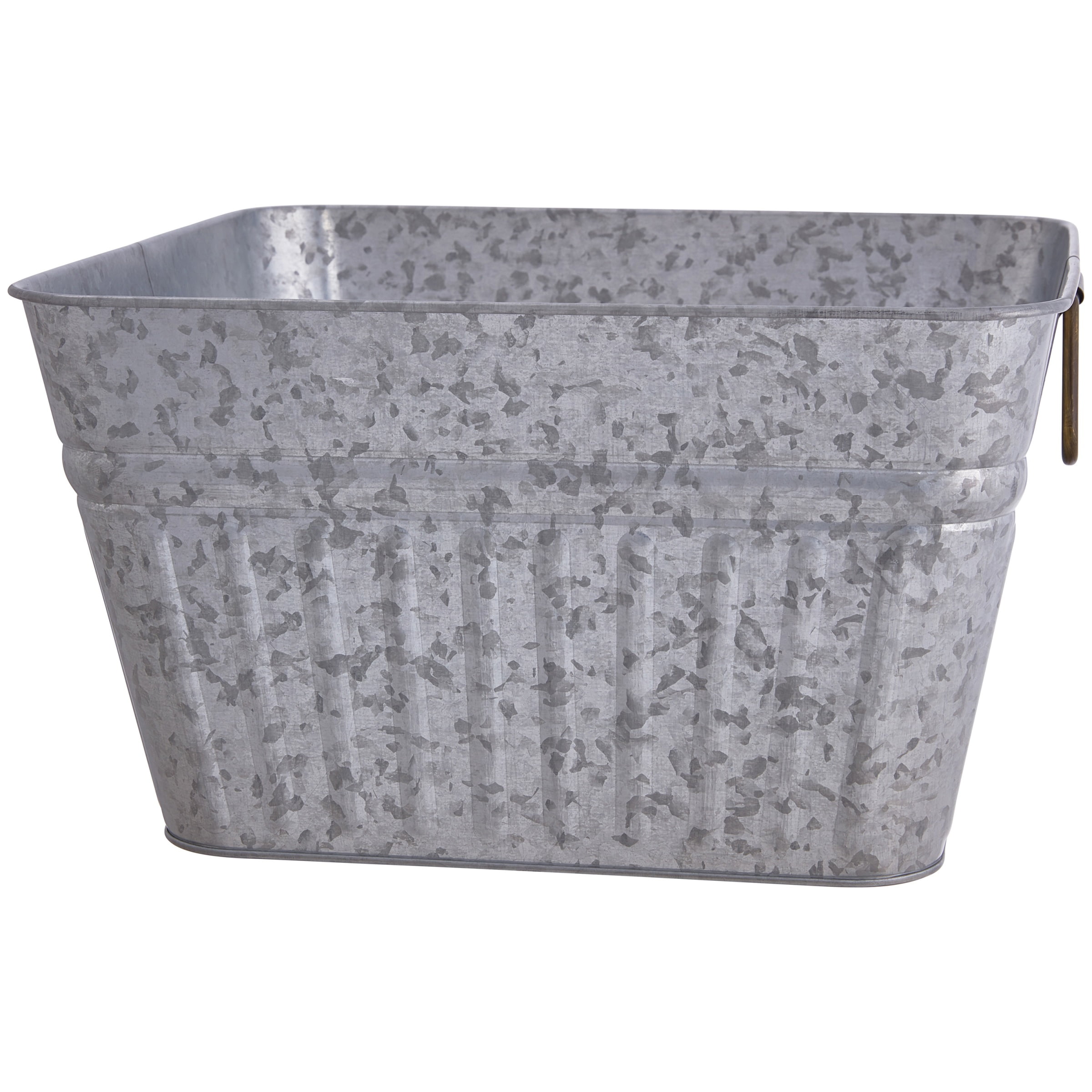 Better Homes & Gardens Galvanized Steel Square Tub - Walmart.com