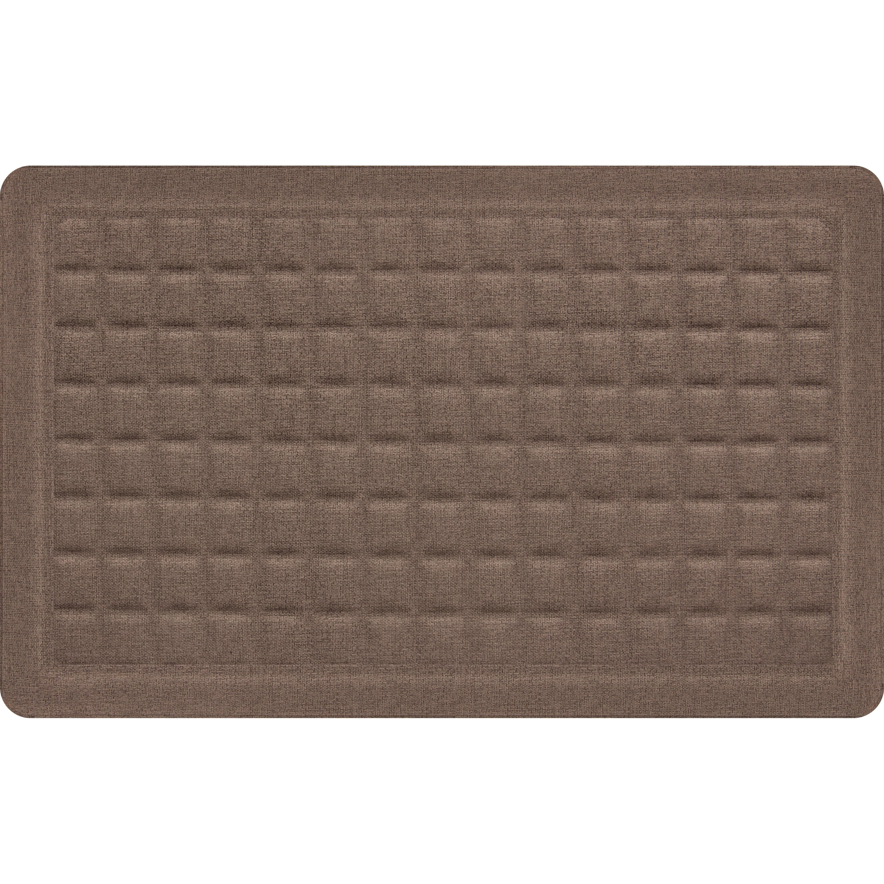 Better Homes & Gardens Gel Comfort Modern Blocks Brown Wool 20" x 32 ...
