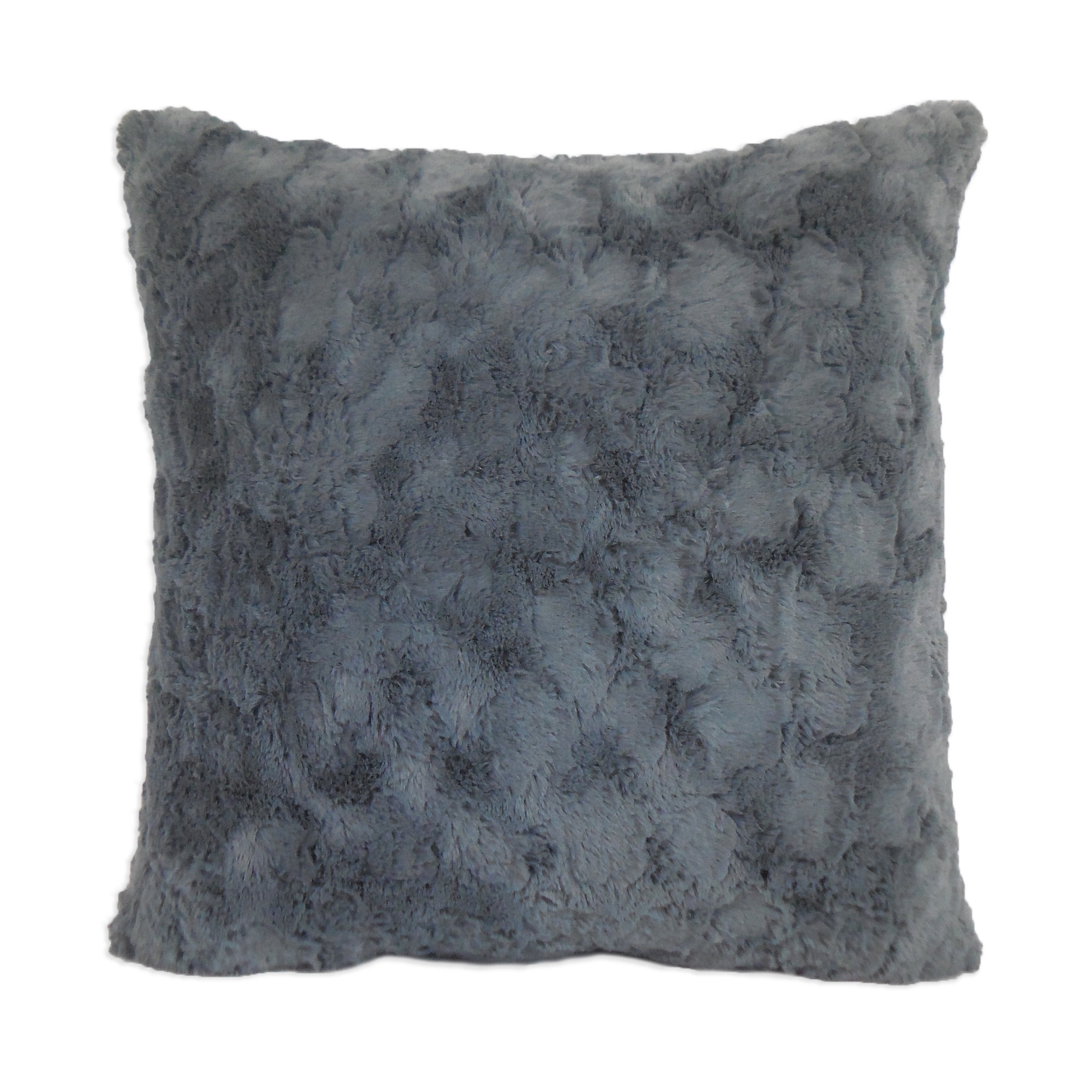 Better Homes & Gardens Georgina Faux Fur Floor Cushion 24" by 24" Gray ...