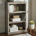 Better Homes & Gardens Glendale 3 Shelf Bookcase, Rustic Gray Finish ...