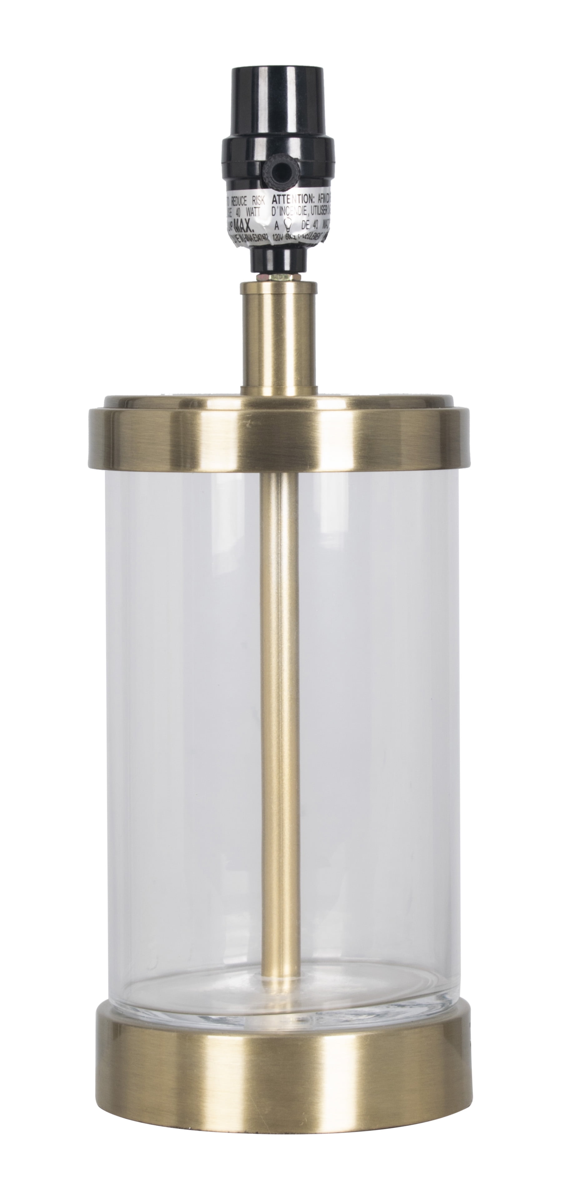 Better Homes & Gardens Gold Cylinder USB 13.75" Accent Lamp Base ...