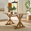 Better Homes and Gardens Autumn Lane Farmhouse Dining Table, Black and ...